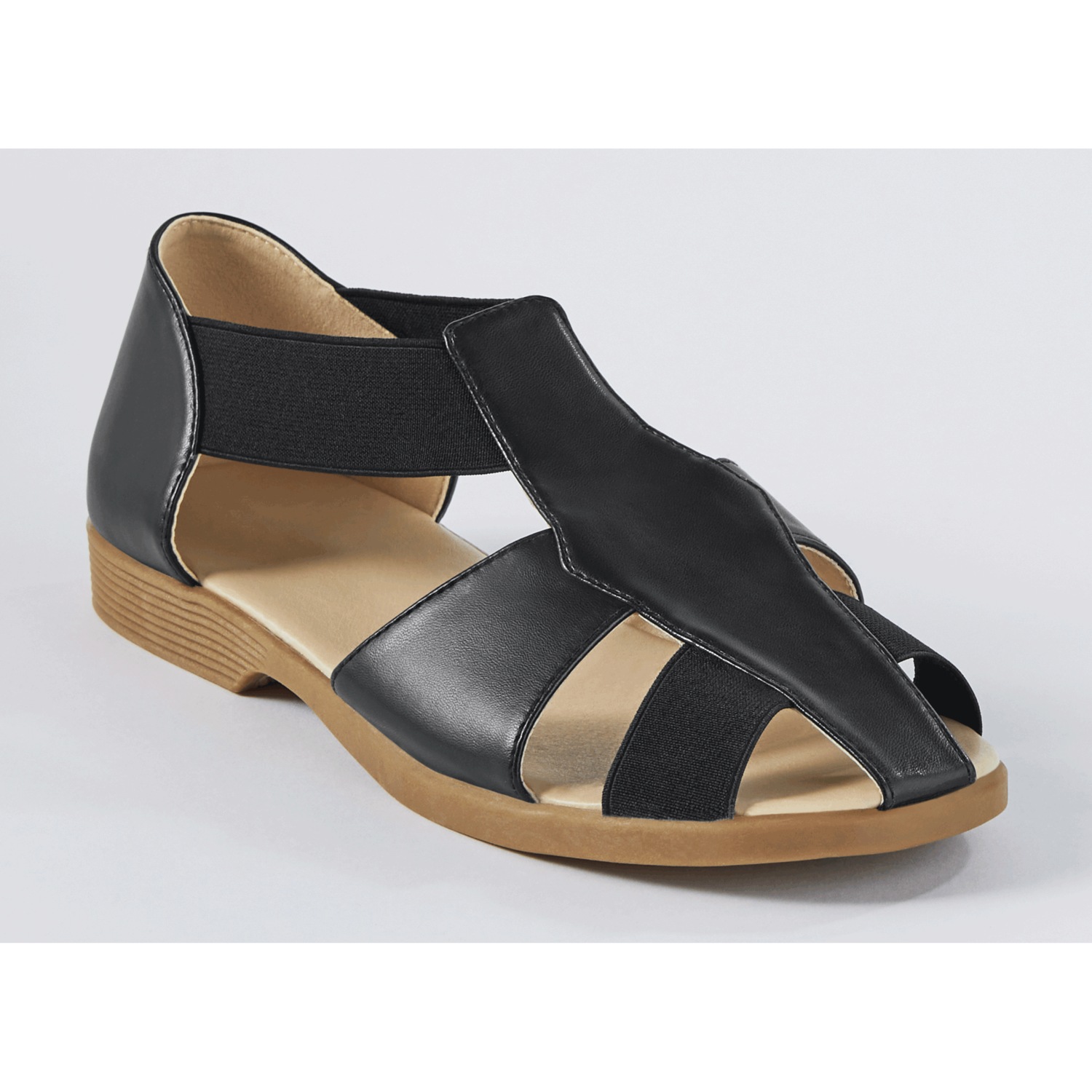 Metallic Stretch Sandal | Amerimark
