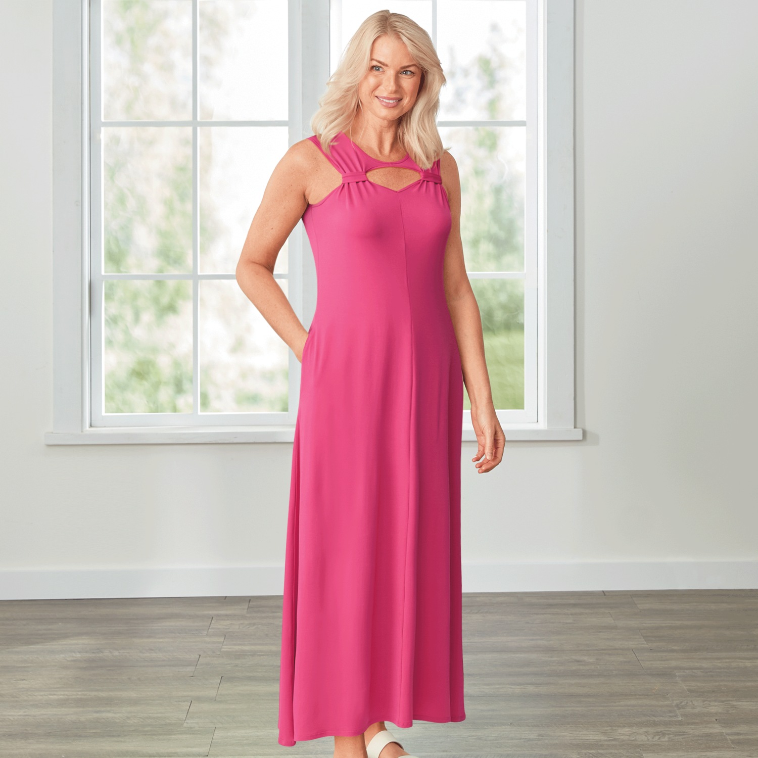 Sweetheart Neck Lounging Maxi | Amerimark