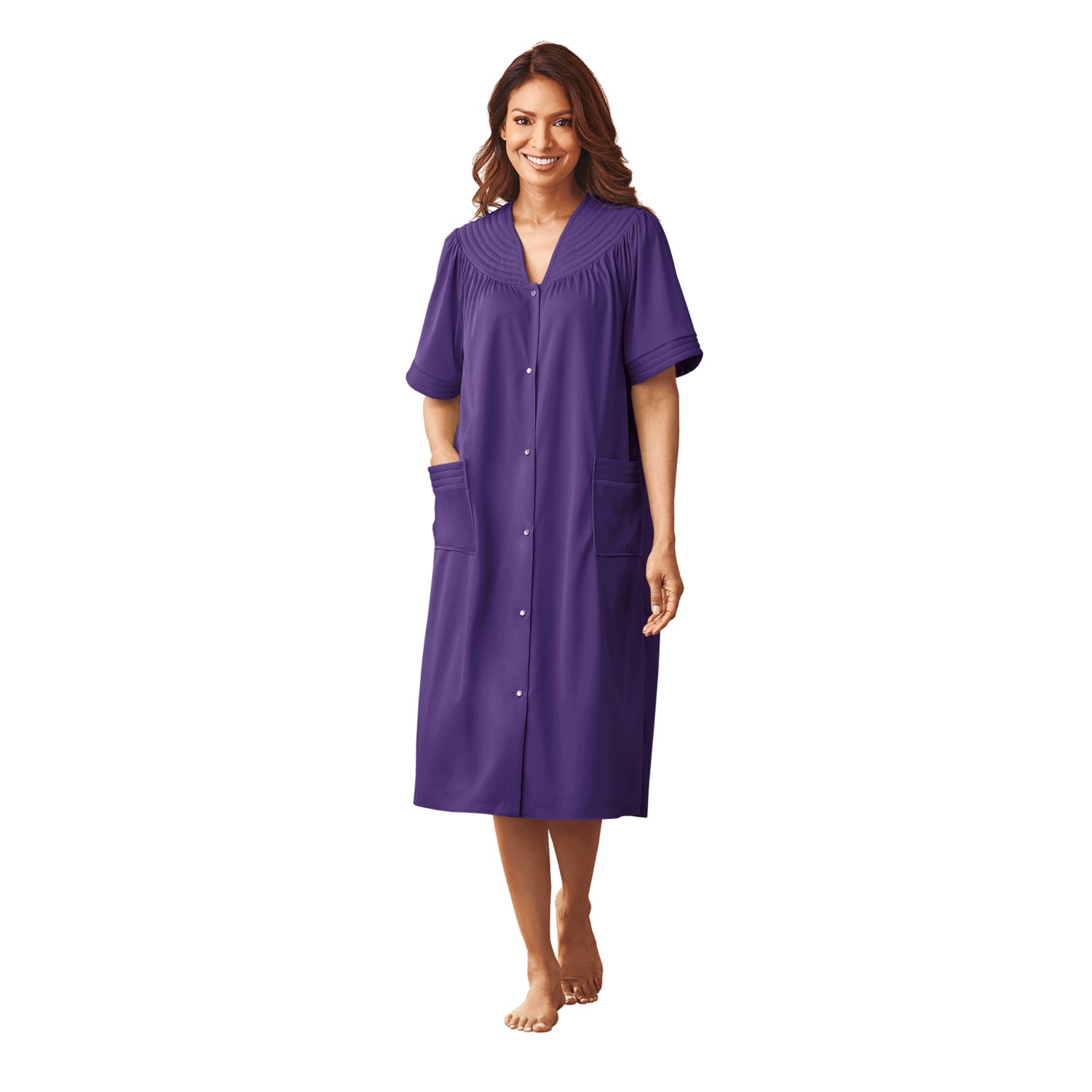 Polyester Snap-Front Duster | Amerimark
