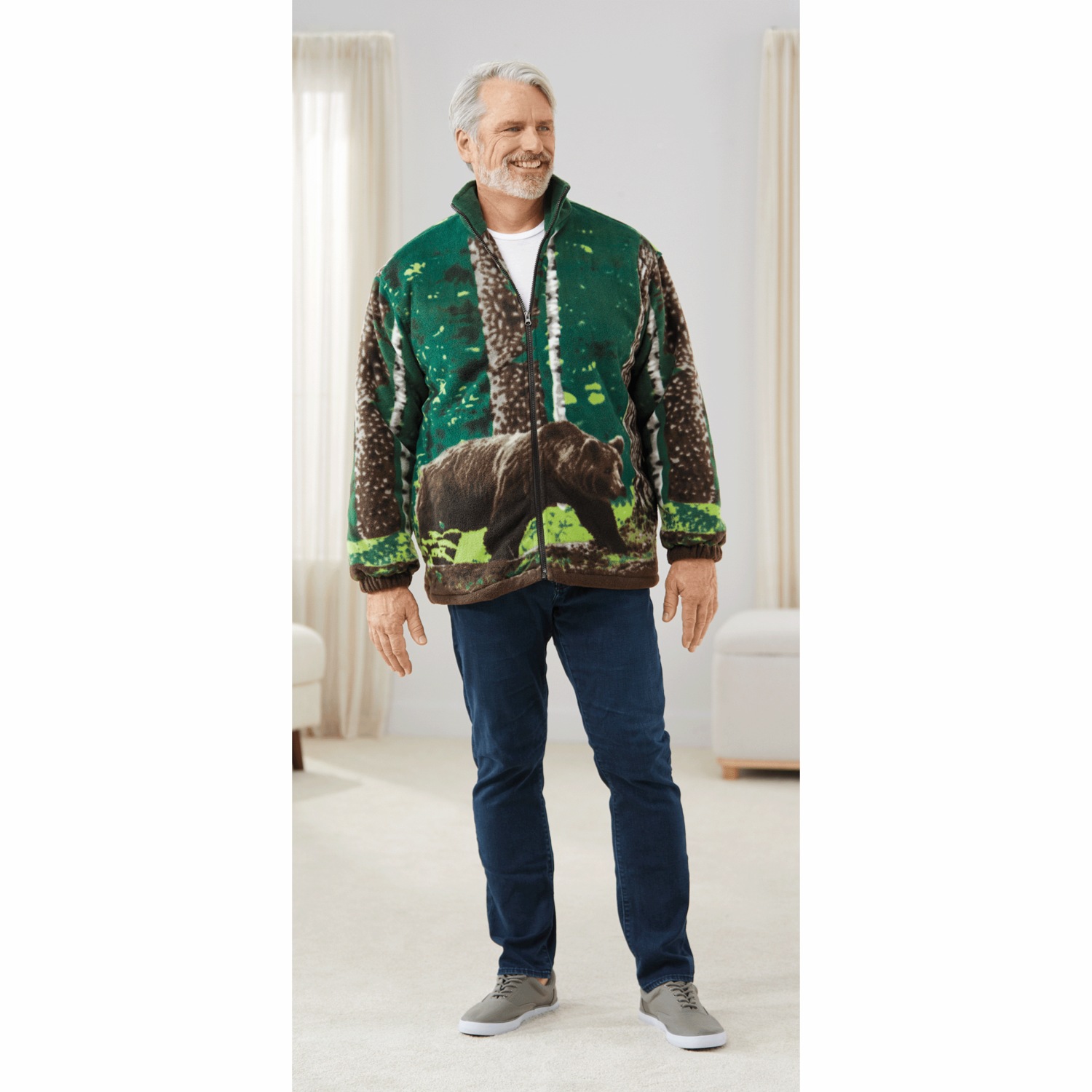 Men's Animal Fleece Jacket | Amerimark