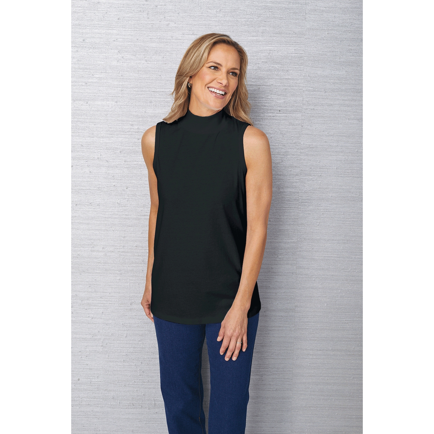 Sleeveless Mock Neck Top | Amerimark