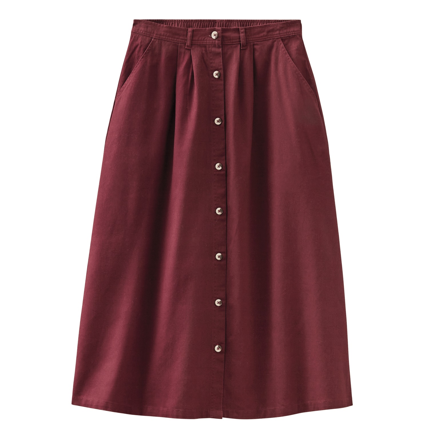 Button-Front Denim Skirt | Amerimark