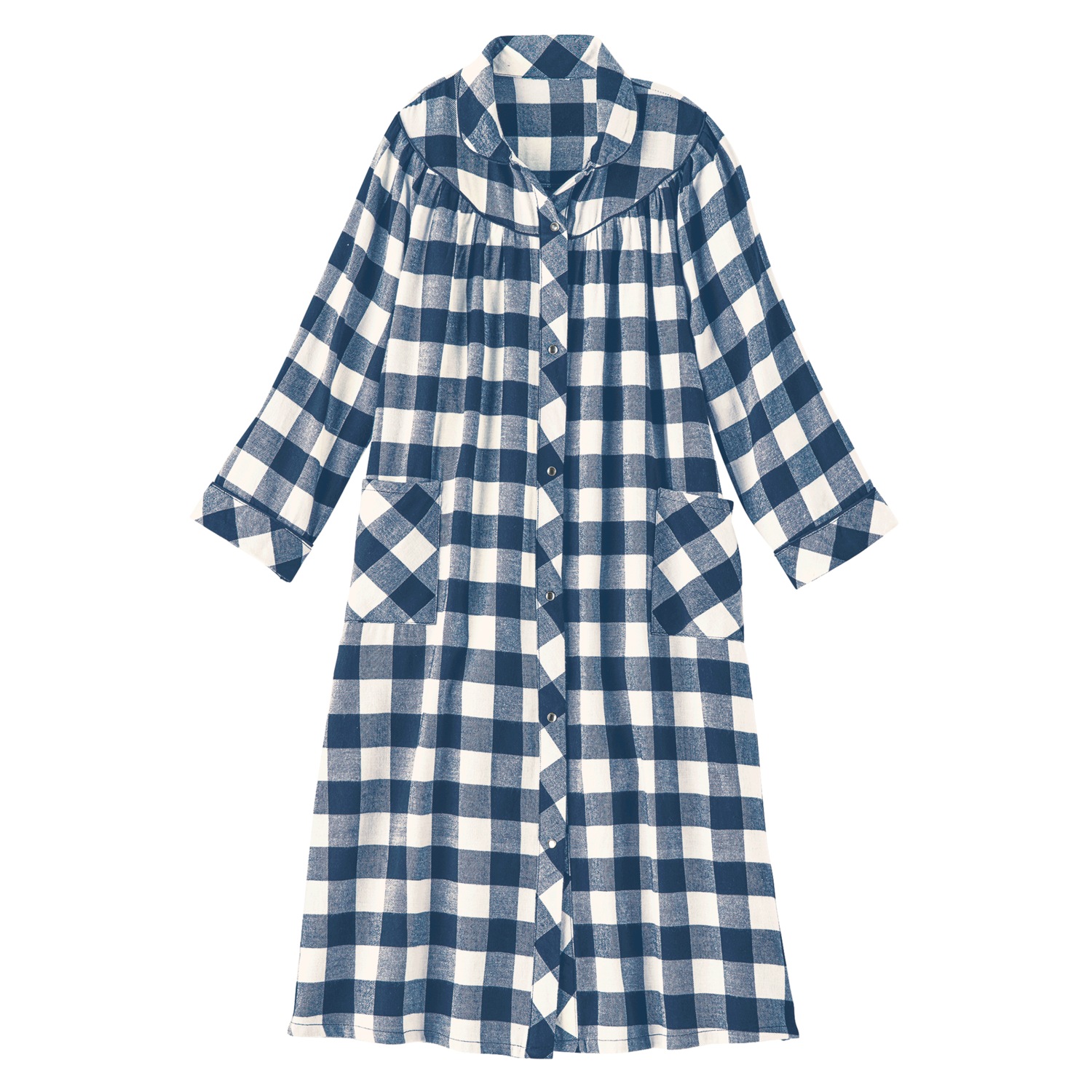 Flannel Snap-Front Duster | Amerimark